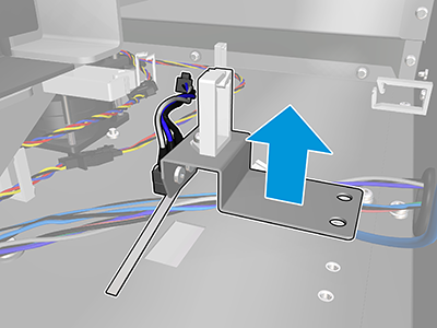 Case D: Top heating filter presence switch: Installation