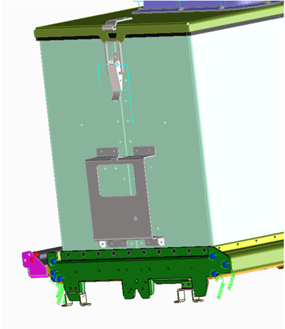 Cooling unit handle with protection SRV (4QG10-67002) - 3FW27A, 3FW28A ...