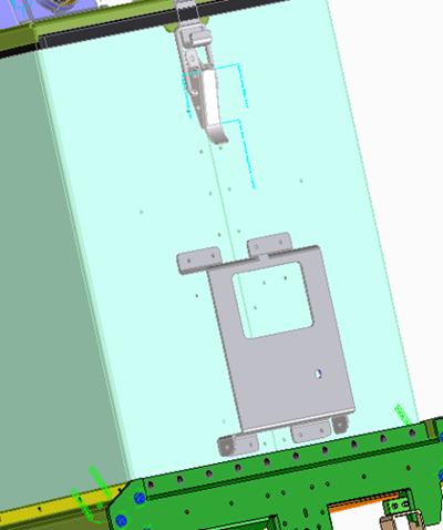 Cooling unit handle with protection SRV (4QG10-67002) - 3FW27A, 3FW28A ...