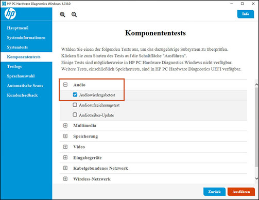 HP Notebooks – Erweiterte Audiofehlerbehebung in Windows | HP® Support
