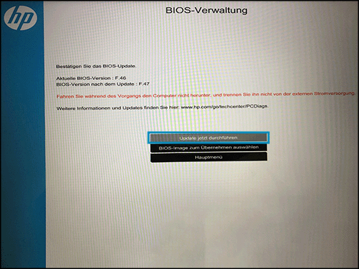 HP-Consumer-Desktop PCs – Aktualisieren des BIOS (Basic Input/Output System) (Windows) | HP® Support