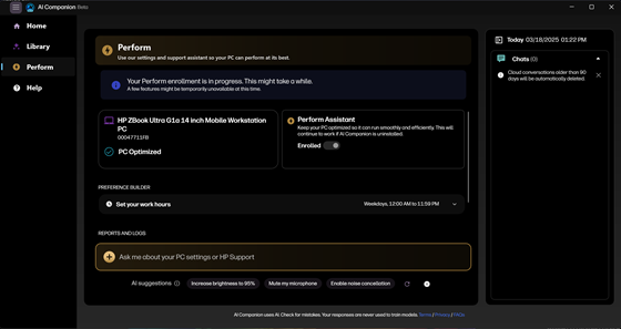 HP Copilot+ 電腦 - 使用 HP AI Companion | HP® 支援