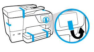 HP OfficeJet 8702、Pro 8710 印表機 - 首次印表機設定 | HP® 支援