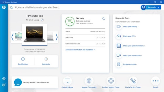 أجهزة الكمبيوتر HP Chromebook وHP Chromebases - HP Support Assistant ...