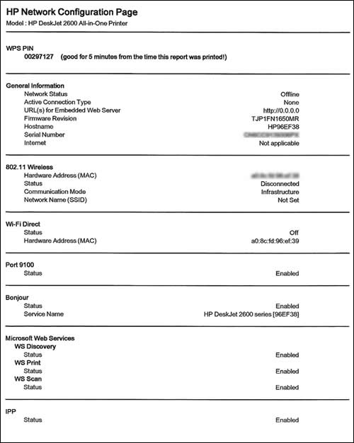 HP DeskJet 2600 Printers - Printing reports and self-test pages | HP ...