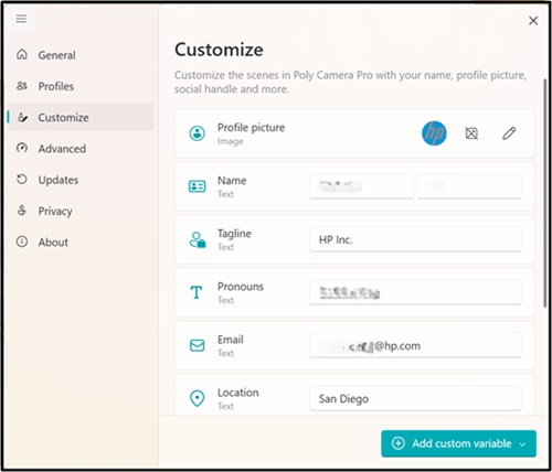 HP PCs - Using Poly Camera Pro | HP® Support