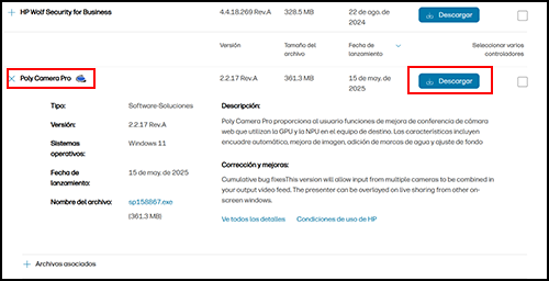 Equipos HP - Uso de Poly Camera Pro | Soporte HP®