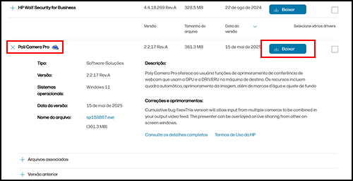 Computadores HP – Usar o Poly Camera Pro | Suporte HP®
