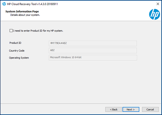 Run the HP Cloud Recovery Tool | HP® Support