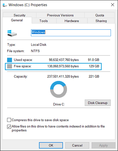 HP PCs - Resolving low disk space issues and errors (Windows) | HP® Support