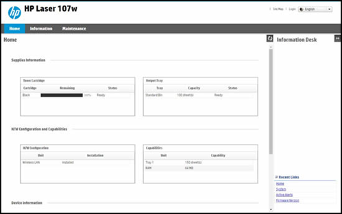 HP Laser Printers - Using the Printer Embedded Web Server (EWS) | HP ...