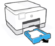 HP OfficeJet Pro 9010, 9020 Printers - Loading paper, cards, and ...