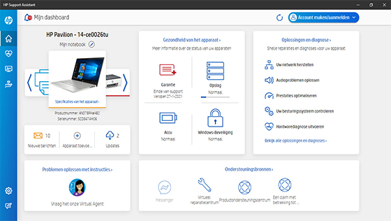 Zoeken naar een BIOS-update met HP Support Assistant | HP® ondersteuning