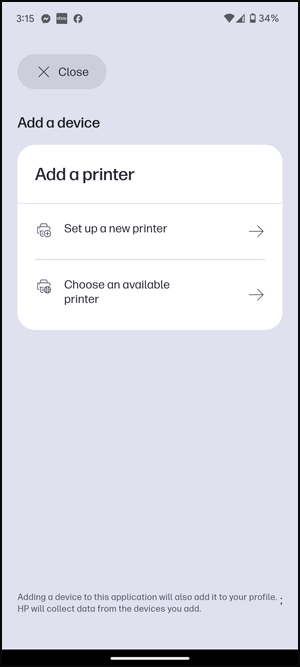 HP printer setup (HP app) | HP® 지원