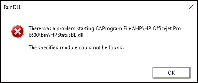 HP プリンター - 起動時に「RunDLL」エラーが表示される (Windows) | HP® サポート