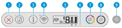 HP DeskJet 4300, 5800 프린터 - 제어판 기능 | HP® 지원