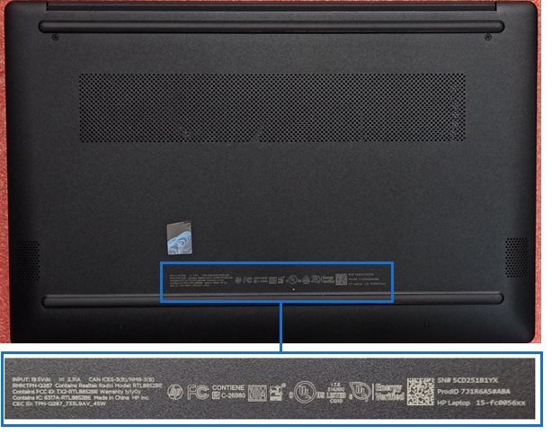 Find product and serial numbers for HP PCs, printers, and accessories ...