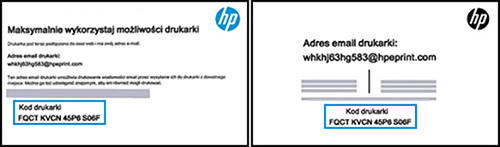 Używanie kodu drukarki HP | Wsparcie HP®