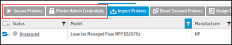 HP SecurePrint – Unable to secure the device | undefined