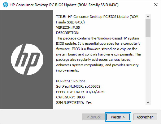 HP Notebook – Wiederherstellung des BIOS (Basic Input/Output System ...