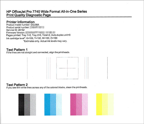 HP OfficeJet Pro 7740 printers - Fixing poor print quality | HP® Support