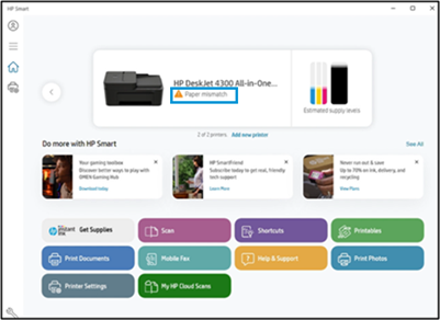 HP DeskJet 2900, 4300, 5100, 5800 Printers - 'E2' , 'Paper Too Long or ...