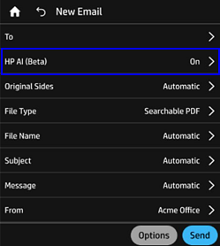 HP AI Scan to Email Summary (Beta) | HP® Support