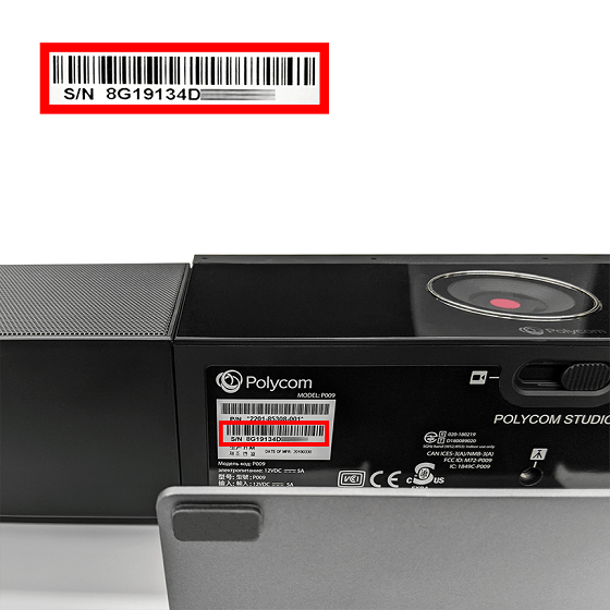 Find the Poly Studio serial number | HP® Support