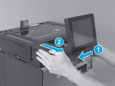 Removal and replacement: Control panel (X585) | HP® Customer Support