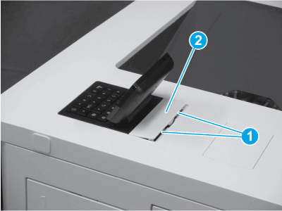 HP Color LaserJet Enterprise M751, Managed E75245 - Removal and replacement: Control panel (M751 ...
