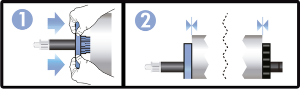 Load a roll onto the spindle | HP® Customer Support