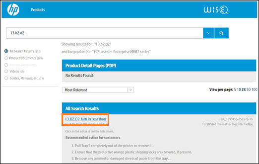 HP Color LaserJet Pro M452, MFP 377, MFP M477 - Control panel message ...