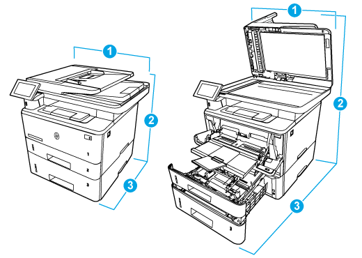 HP LaserJet Enterprise MFP M430, M431 - 프린터 사양 | HP® 고객 지원