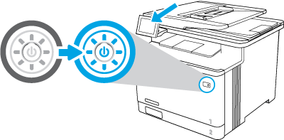 HP LaserJet Managed MFP E42540, E47528 - Setting up the printer ...