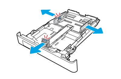 HP Color LaserJet Managed E45028, MFP E47528 - Load paper to Tray 2 ...