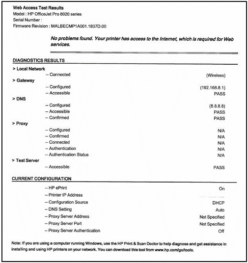 HP OfficeJet 8010, 8020, 8030 printers - Printing self-test pages | HP ...