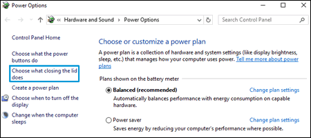HP PCs - Managing power options (Windows 10) | HP® Support
