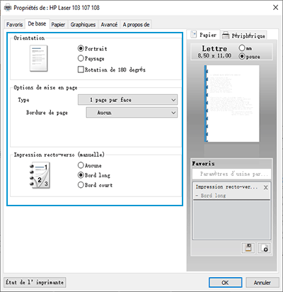 Impression sur les deux faces du papier à l'aide d'une imprimante laser ...