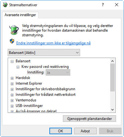 HP-maskiner – Administrasjon av strømalternativer (Windows 10) | HP ...