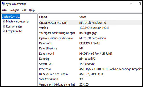 HP-datorer - Diskenhetens storlek matchar inte specifikationerna i ...