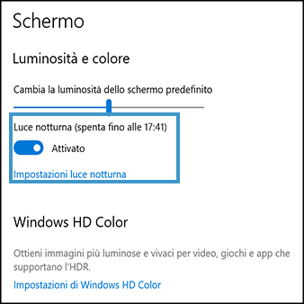 PC HP - Modifica delle impostazioni di visualizzazione, dell'immagine ...