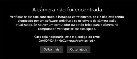 Computadores HP - o erro “Não conseguimos encontrar sua câmera” é ...