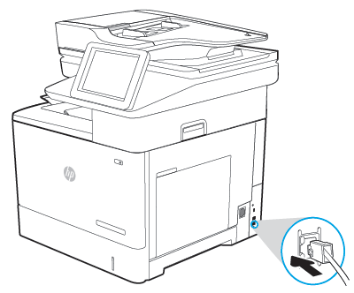 HP LaserJet Enterprise MFP M637 - Setting up the printer (hardware ...
