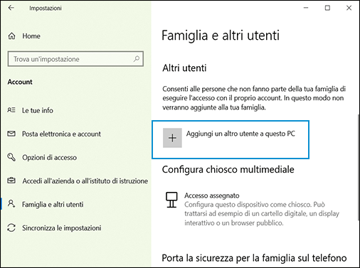 PC HP - Gestione degli account utente e degli accessi in Windows 10 ...