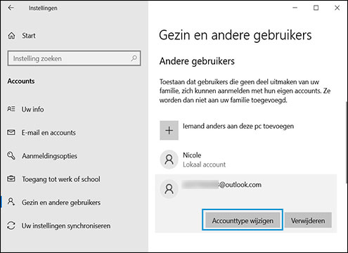 HP pc's - Gebruikersaccounts en aanmeldingen beheren in Windows 10 | HP ...
