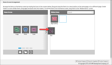 HP LaserJet Enterprise, HP PageWide Enterprise - Customize the Home ...
