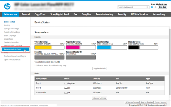HP LaserJet Enterprise, HP PageWide Enterprise - Use the HP Remote ...