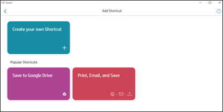 HP printers - Use HP Smart app Shortcuts | HP® Customer Support