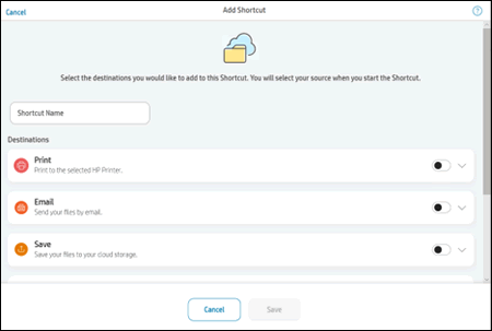 HP printers - Use HP Smart app Shortcuts | HP® Customer Support