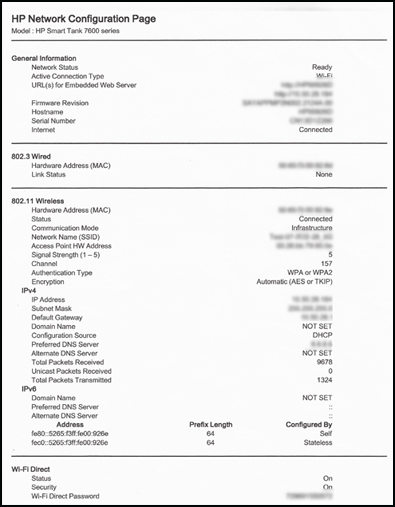 HP Smart Tank Printers - Printing reports and self-test pages | HP® Support